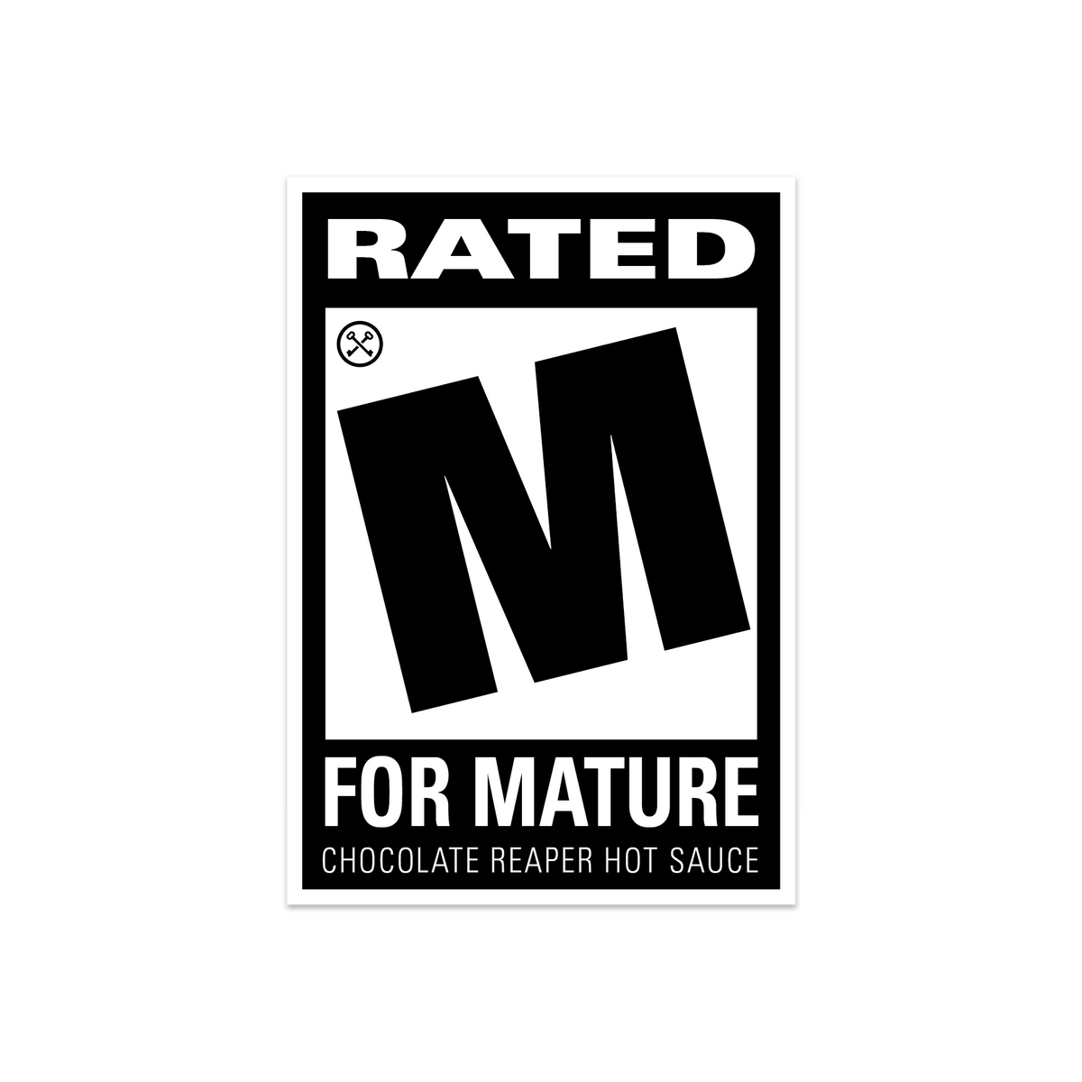 Rated M for Mature Sticker – Lock & Key